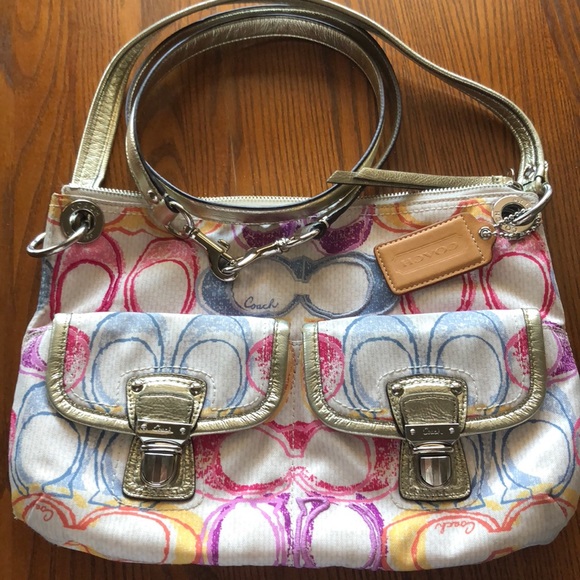 Coach | Bags | Rare Coach Poppy Signature Hippie Hobo | Poshmark